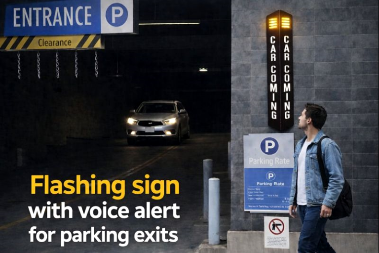 Vehicle Exiting Signs - Parking Alert Signs
